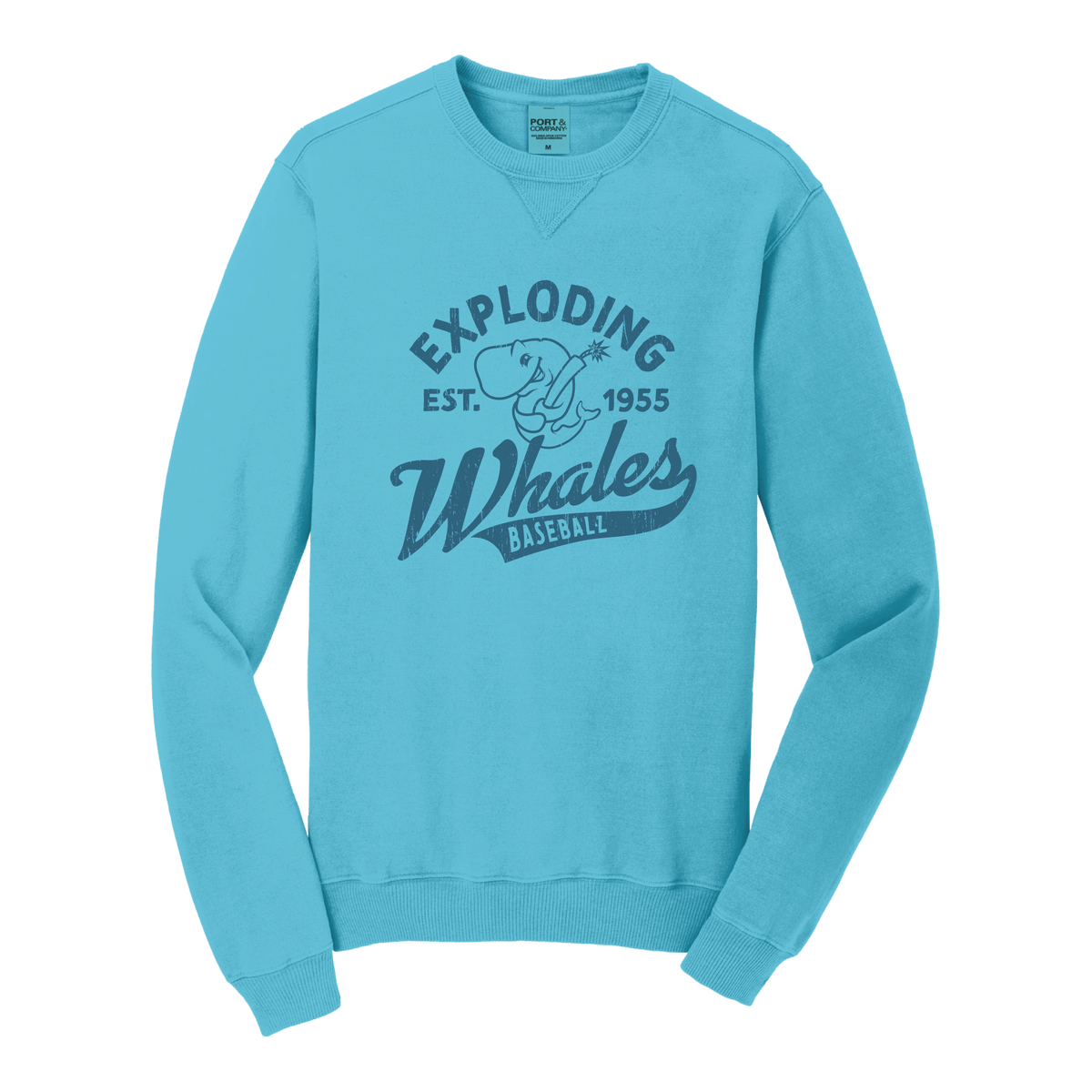 Eugene Emeralds Exploding Whales Tidal Wave Crewneck Sweatshirt